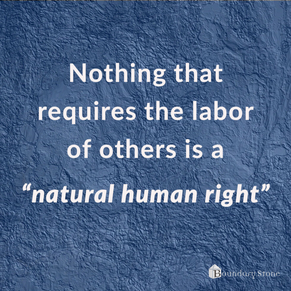 Natural Human Rights | Boundary Stone